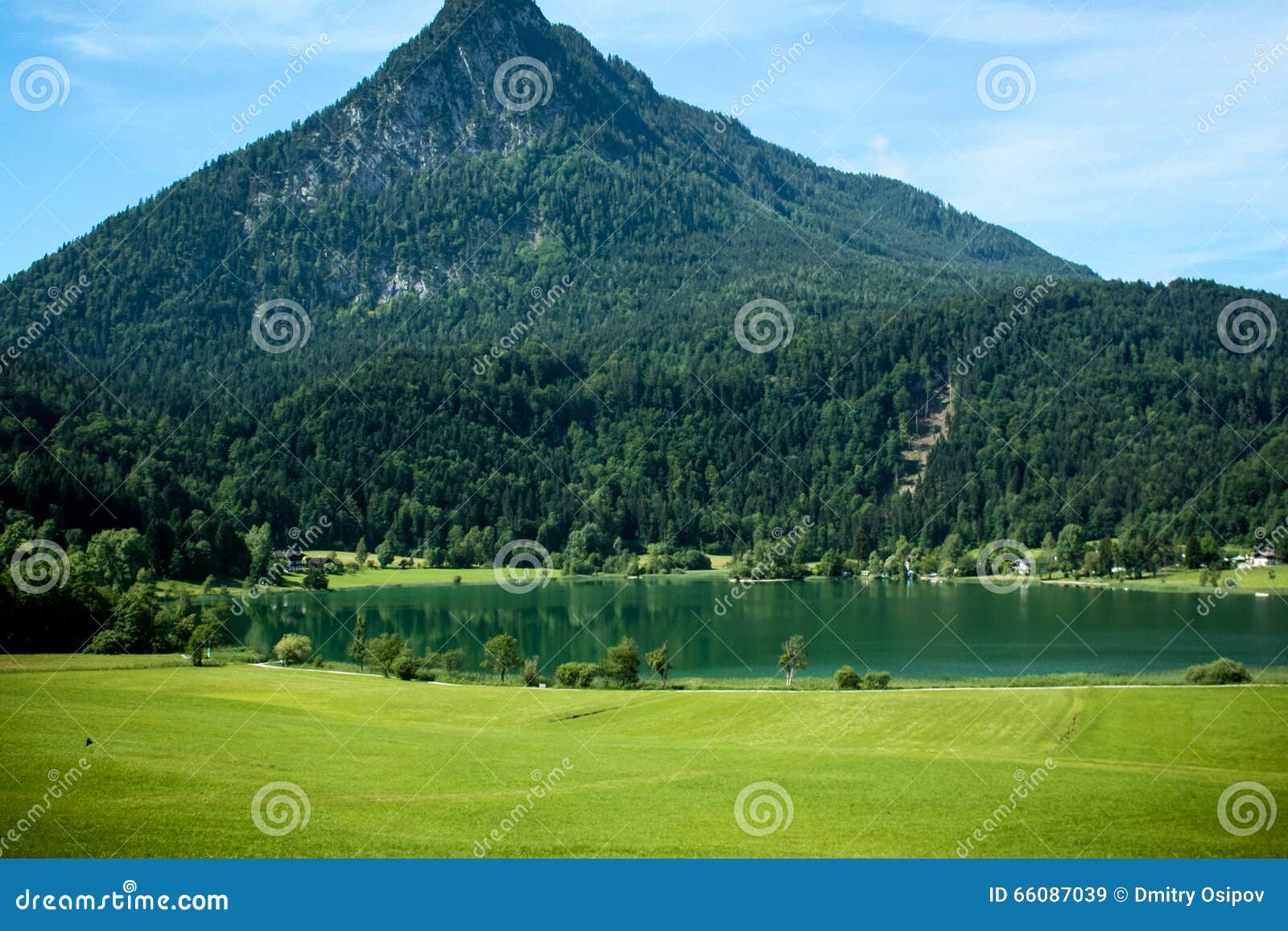 Beautiful Mountain Lake in the Austrian Alps Stock Image - Image of ...