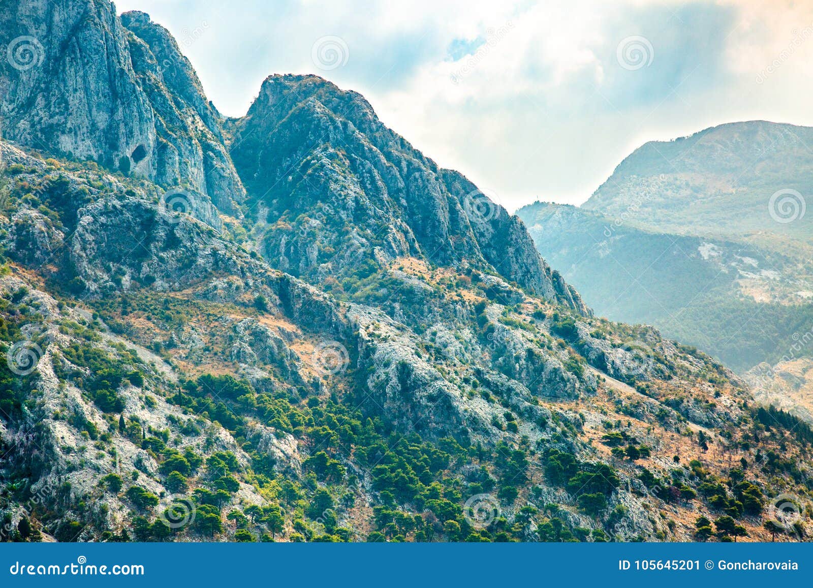 Beautiful Mountain Landscape. Mountain Range. Mediterranean Nature ...