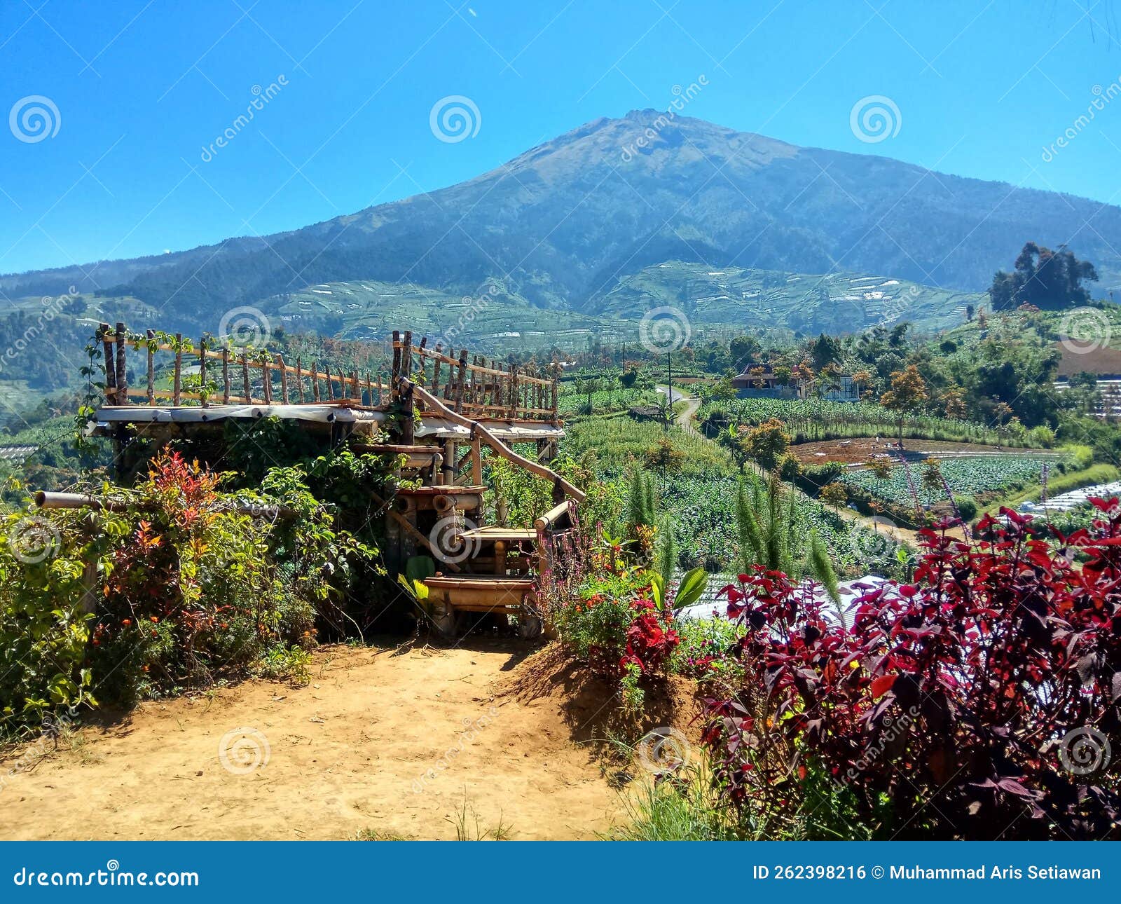 Beautiful Mount with Small Bridge Stock Photo - Image of bridge, mount ...