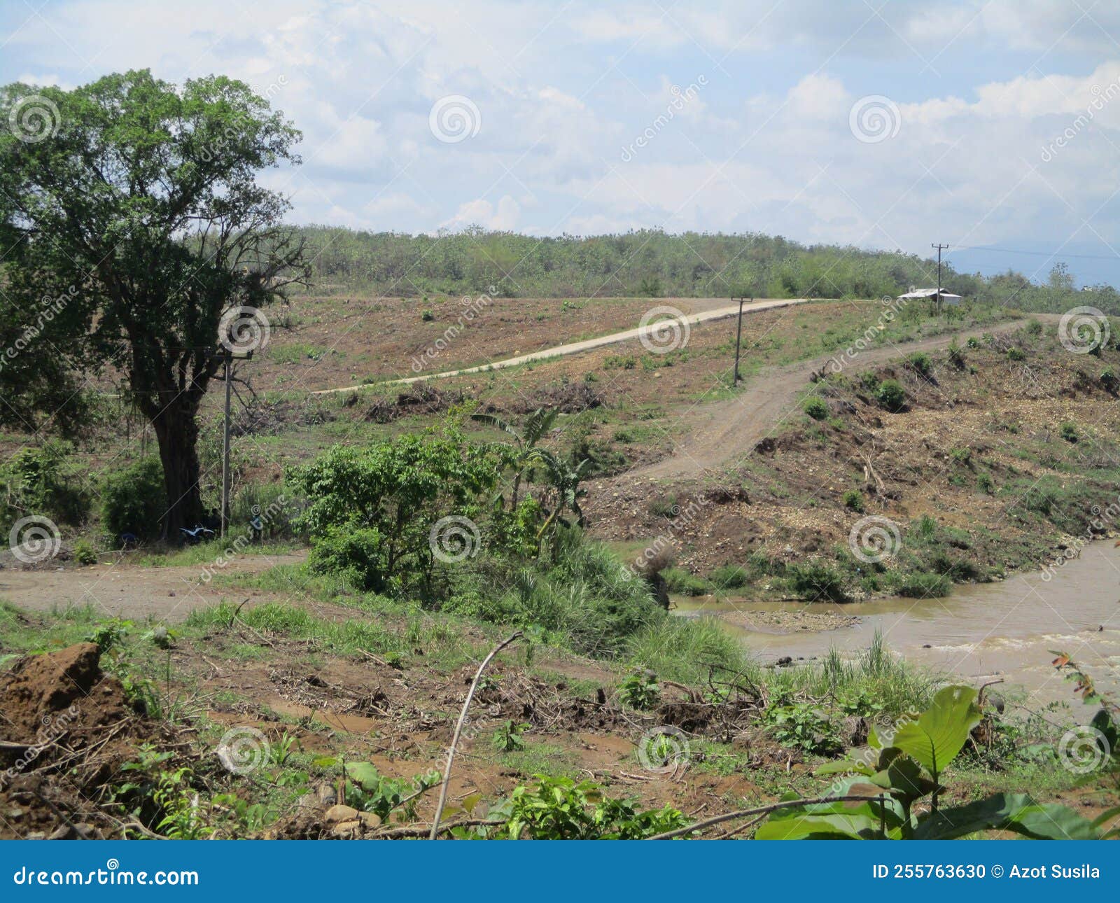 A Beautiful Mountain in Sumedang Regency Bordering Subang Regency Stock ...