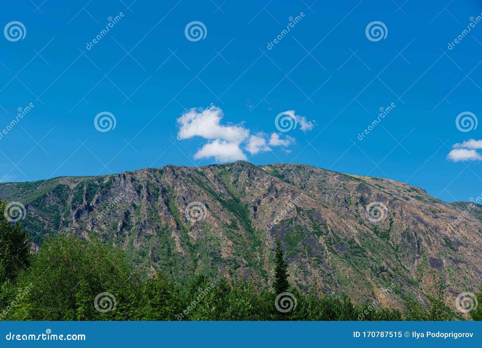 Beautiful Mountain Summer Landscape in the Afternoon Stock Image ...