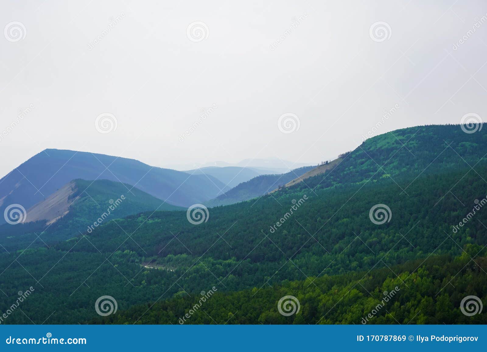 Beautiful Mountain Summer Landscape in the Afternoon Stock Image ...