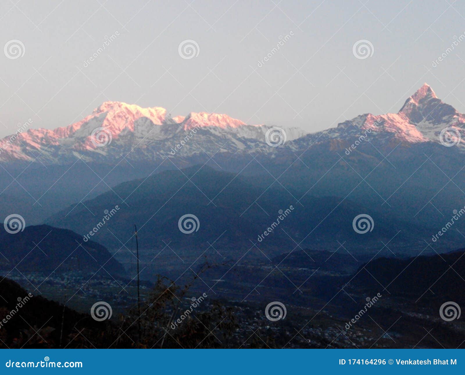 Beautiful Mountain View from Nepal Stock Photo - Image of view, beauty ...