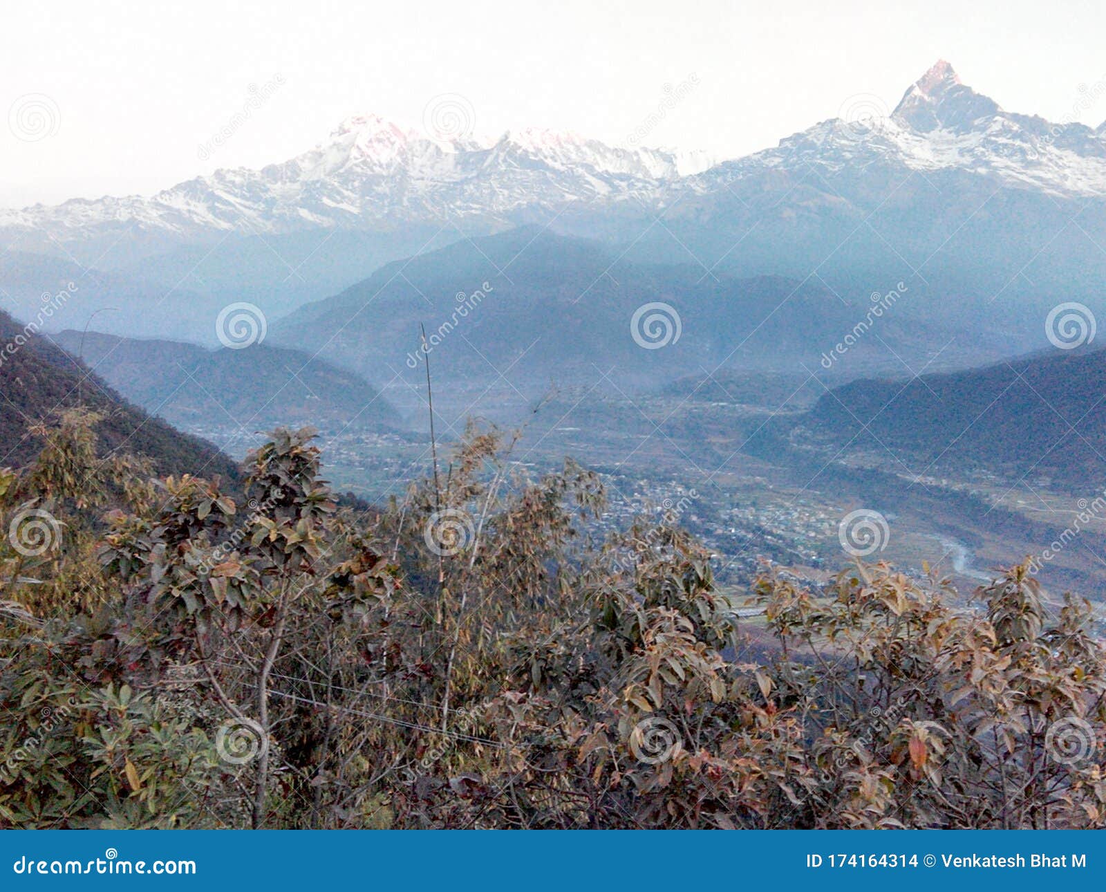 Beautiful Mountain View from Nepal Stock Photo - Image of beauty, nepal ...