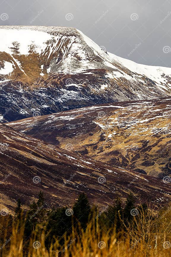 Mountain View of the Scottish Highlands Stock Photo - Image of park ...