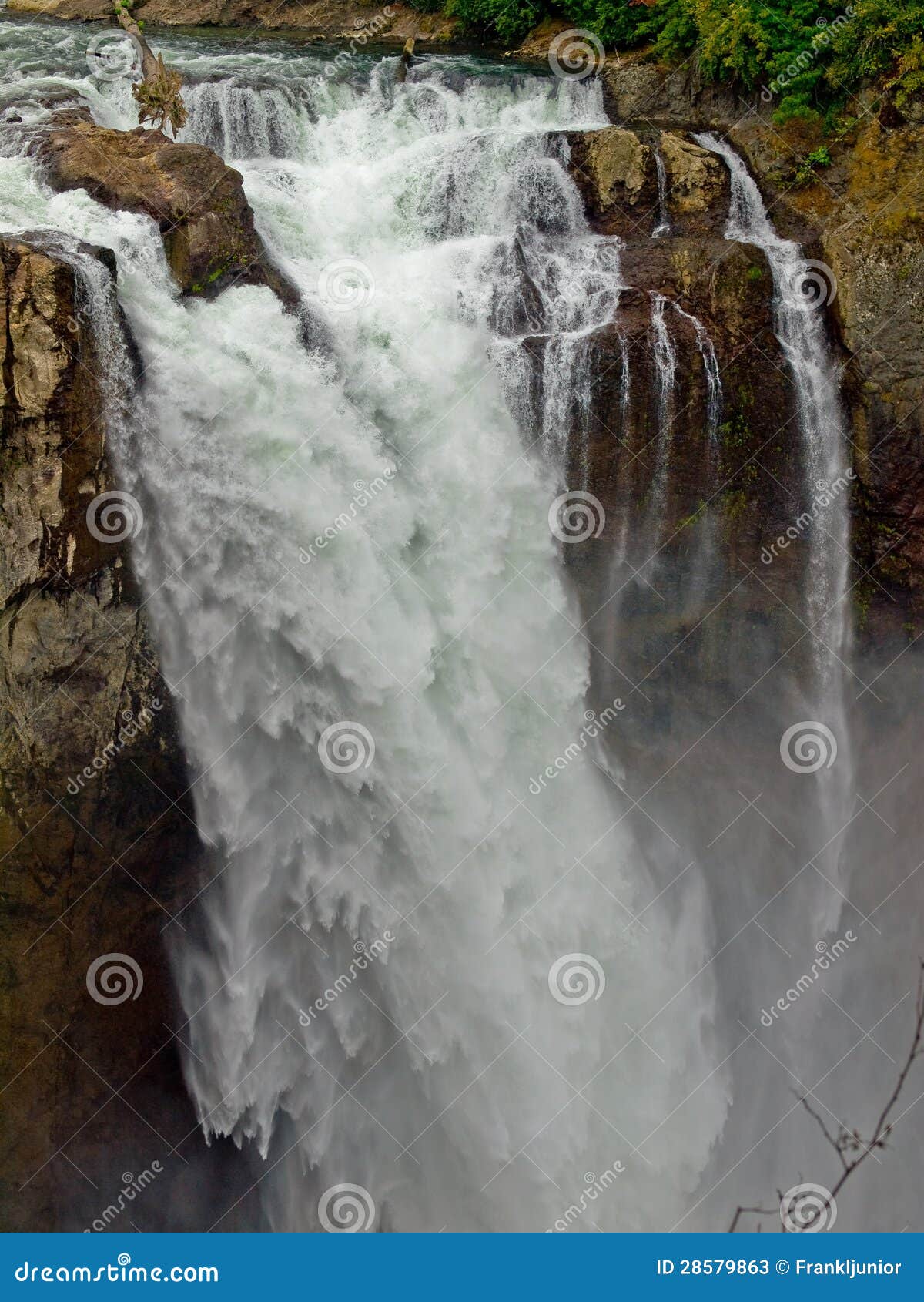 Beautiful Mountain Waterfall Stock Image - Image of flowing, beauty ...
