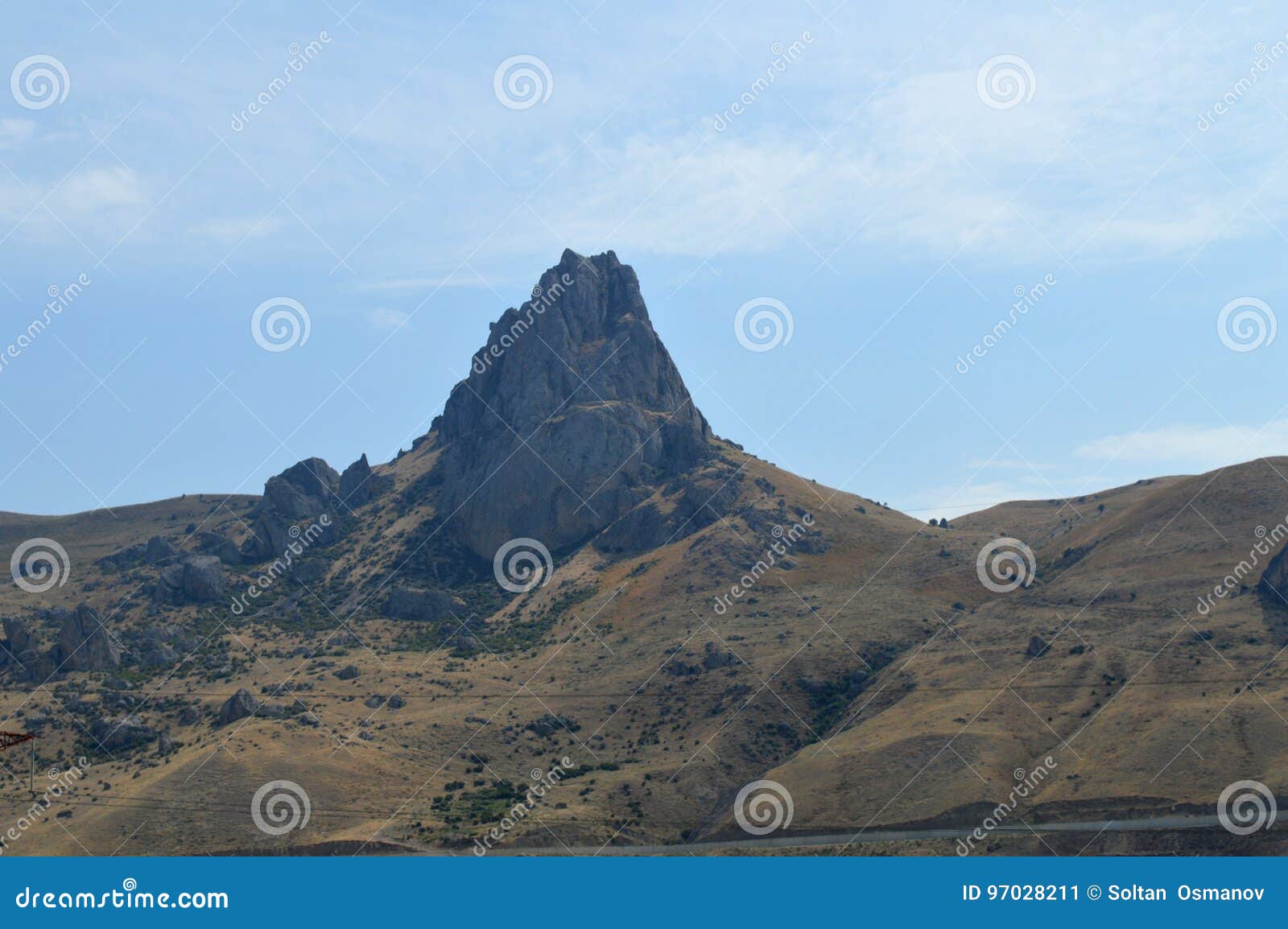 Beautiful Mountains with a Beautiful Peak Stock Image - Image of ...