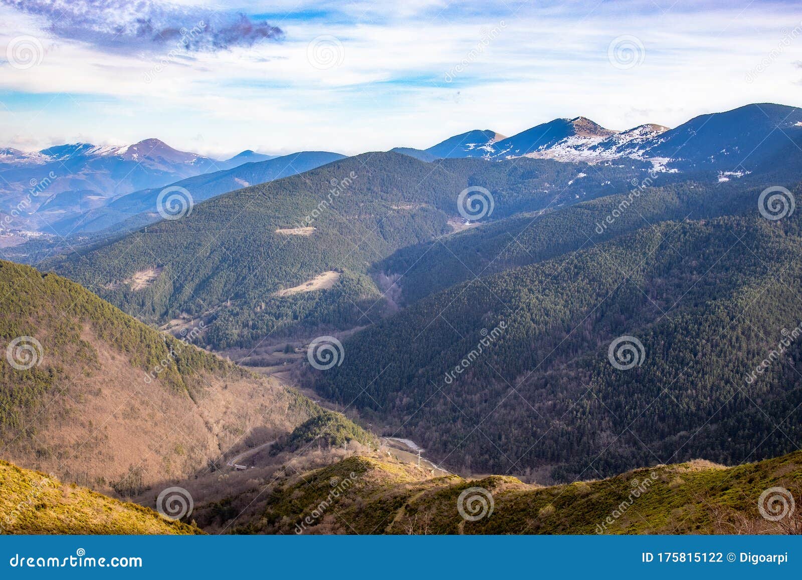 Beautiful Mountains Peak in the Spanish Pyrenees Stock Photo - Image of ...