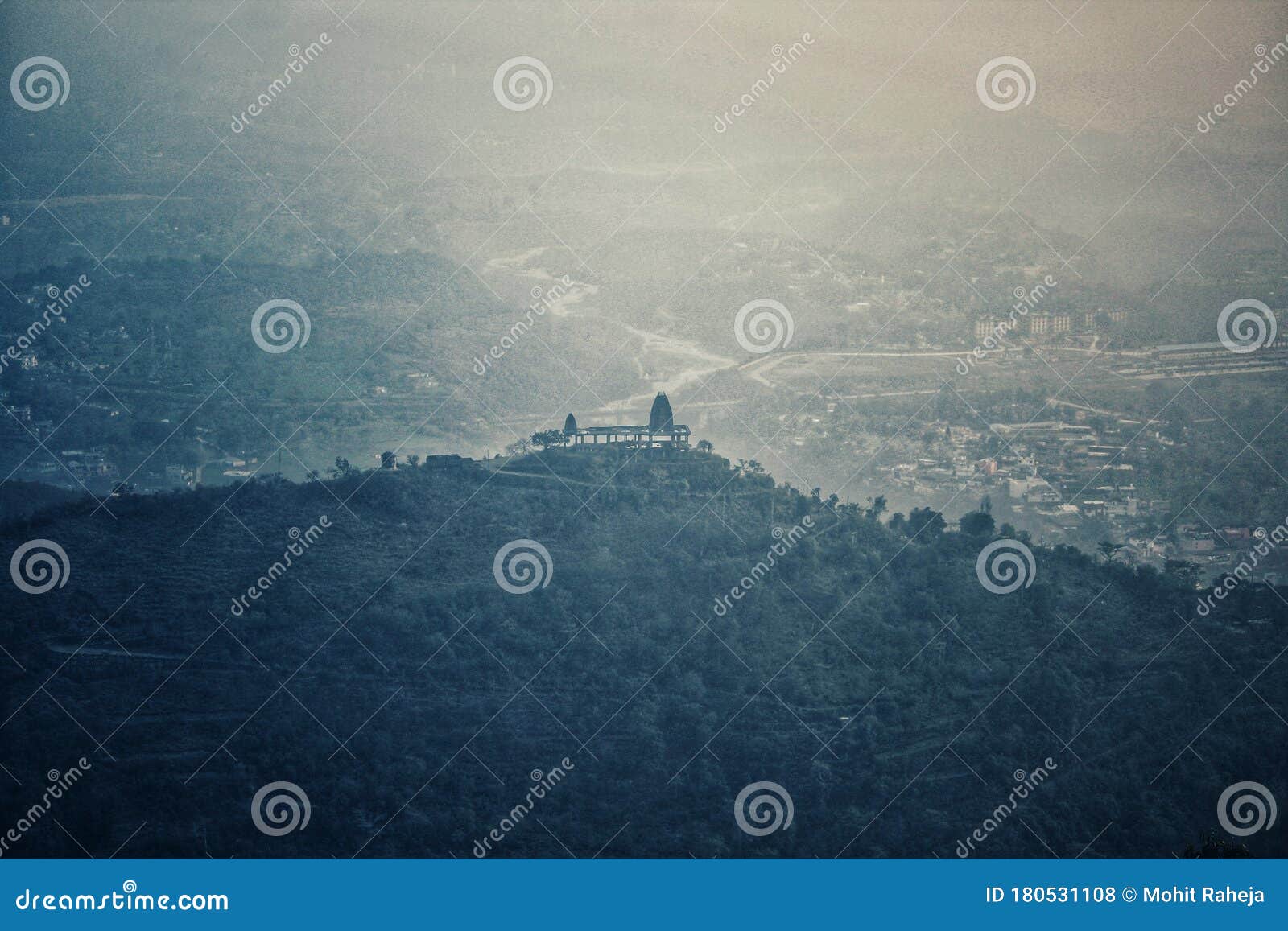 Beautiful Mountains Range View in the Evening at Katra,India Stock ...