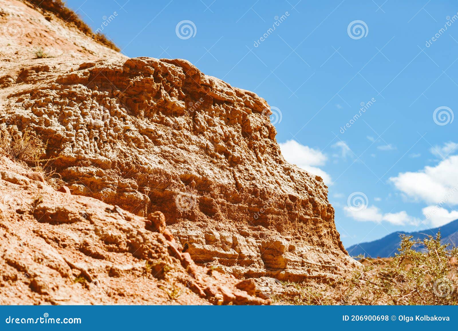 Beautiful Mountainscape Scenery Blue Sky Stock Photo - Image of holiday ...