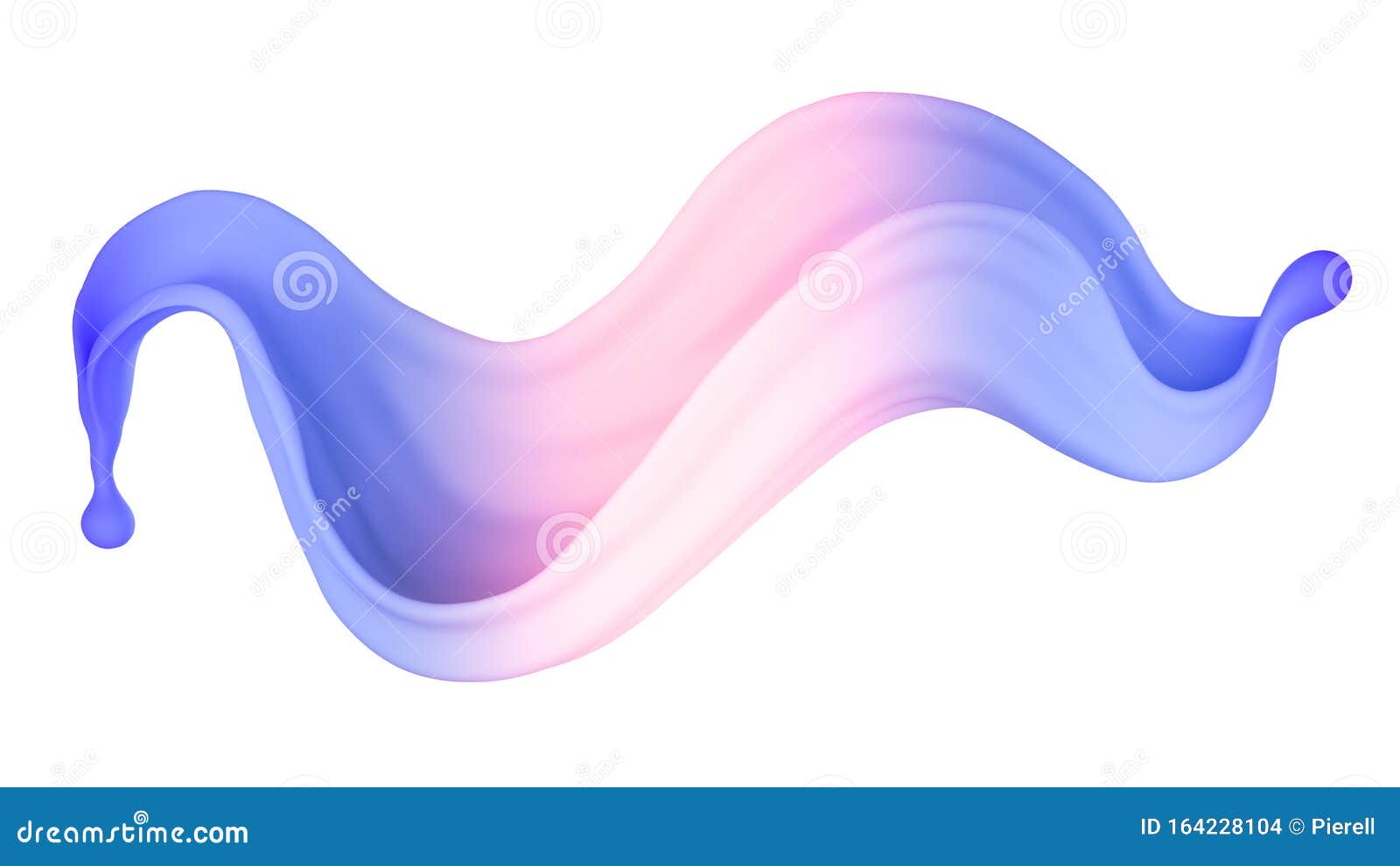 Beautiful Multi-color Splash of Liquid or Paint. 3D Illustration, 3D ...