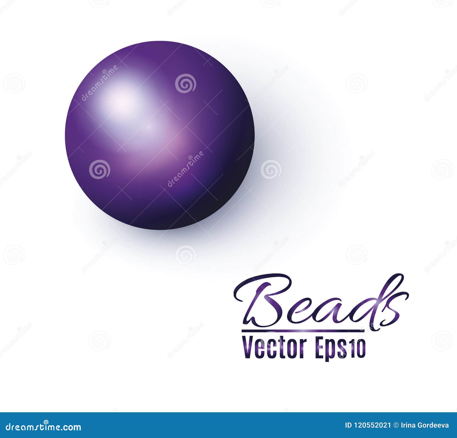 Beautiful Multi-colored Beads. String Beads are Realistic. Decorative ...