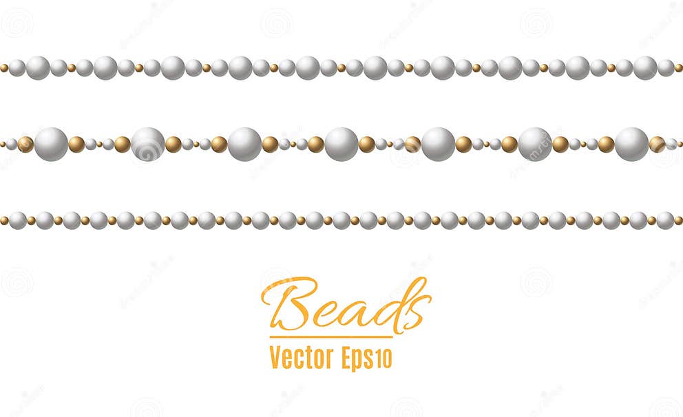 Beautiful Multi-colored Beads. String Beads are Realistic. Decorative ...