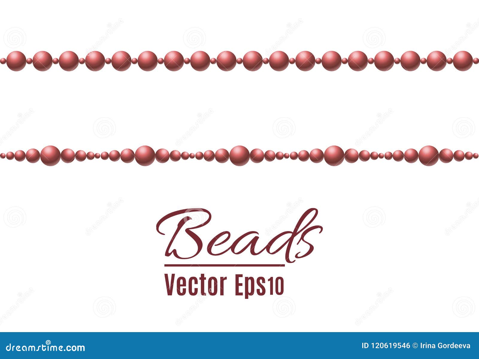 Beautiful Multi-colored Beads. String Beads are Realistic. Decorative ...