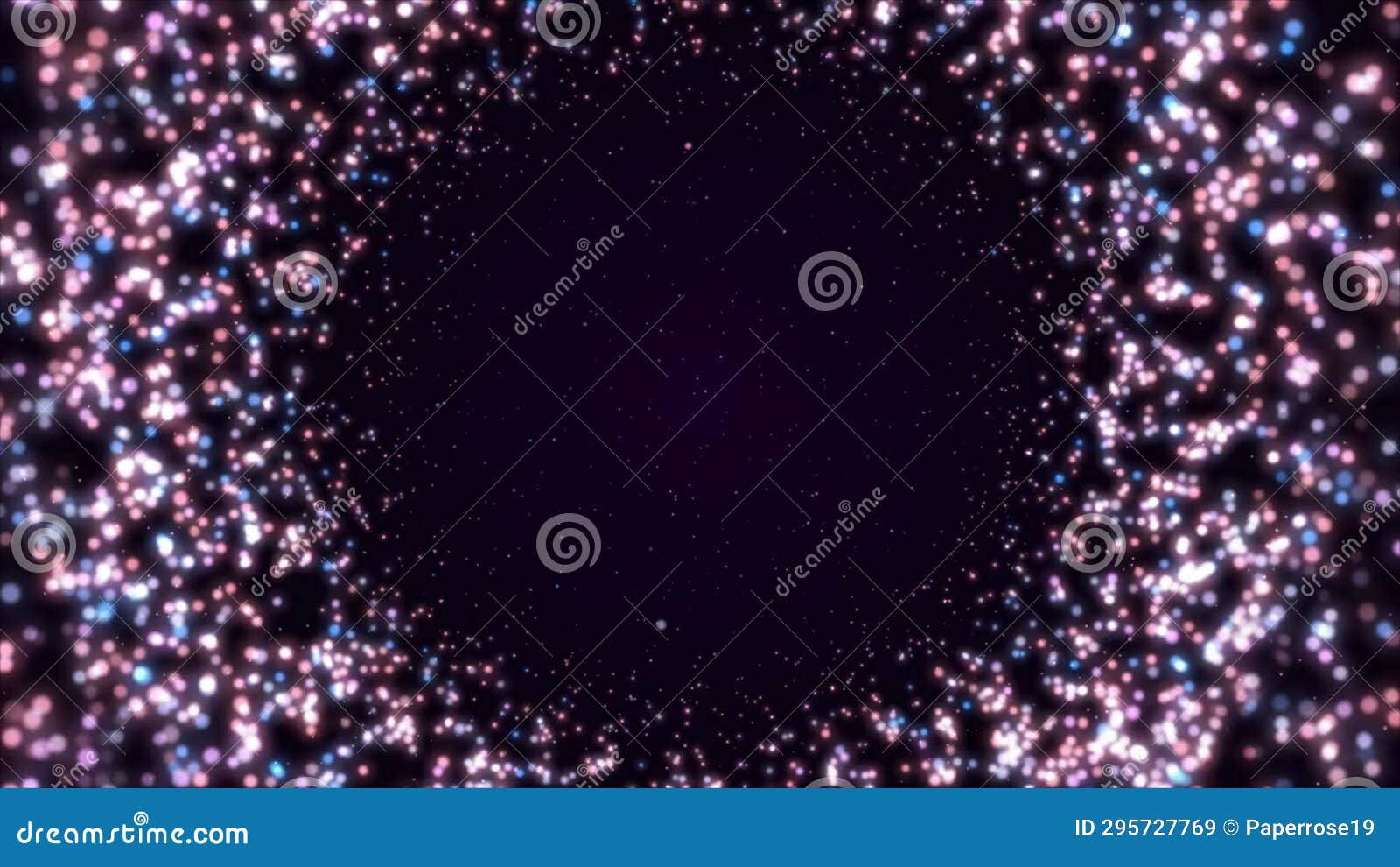 Beautiful Multi-colored Circle Particles in Flat Style Flying through ...