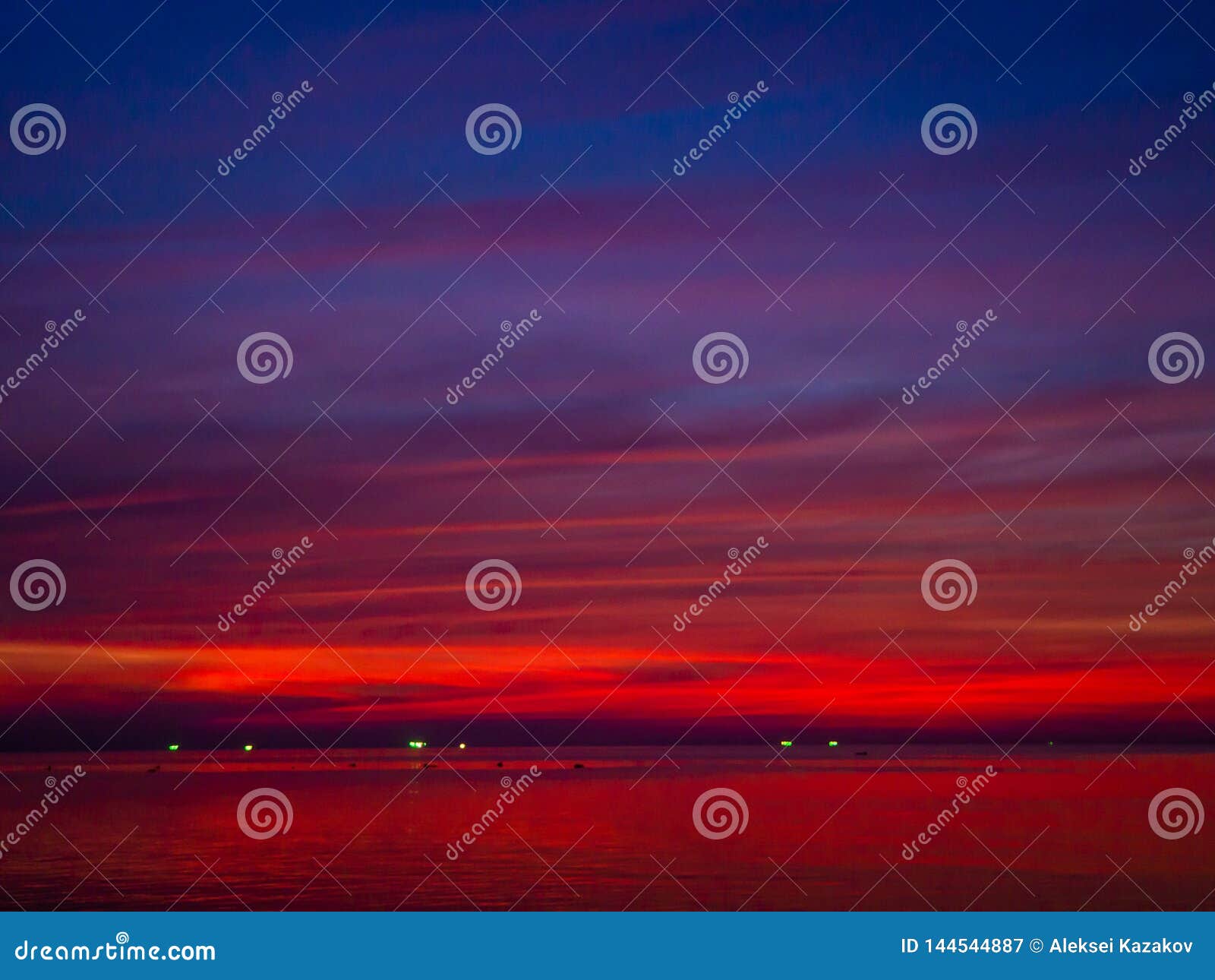 Beautiful, Multi-colored Clouds at Sunset Stock Image - Image of blue ...