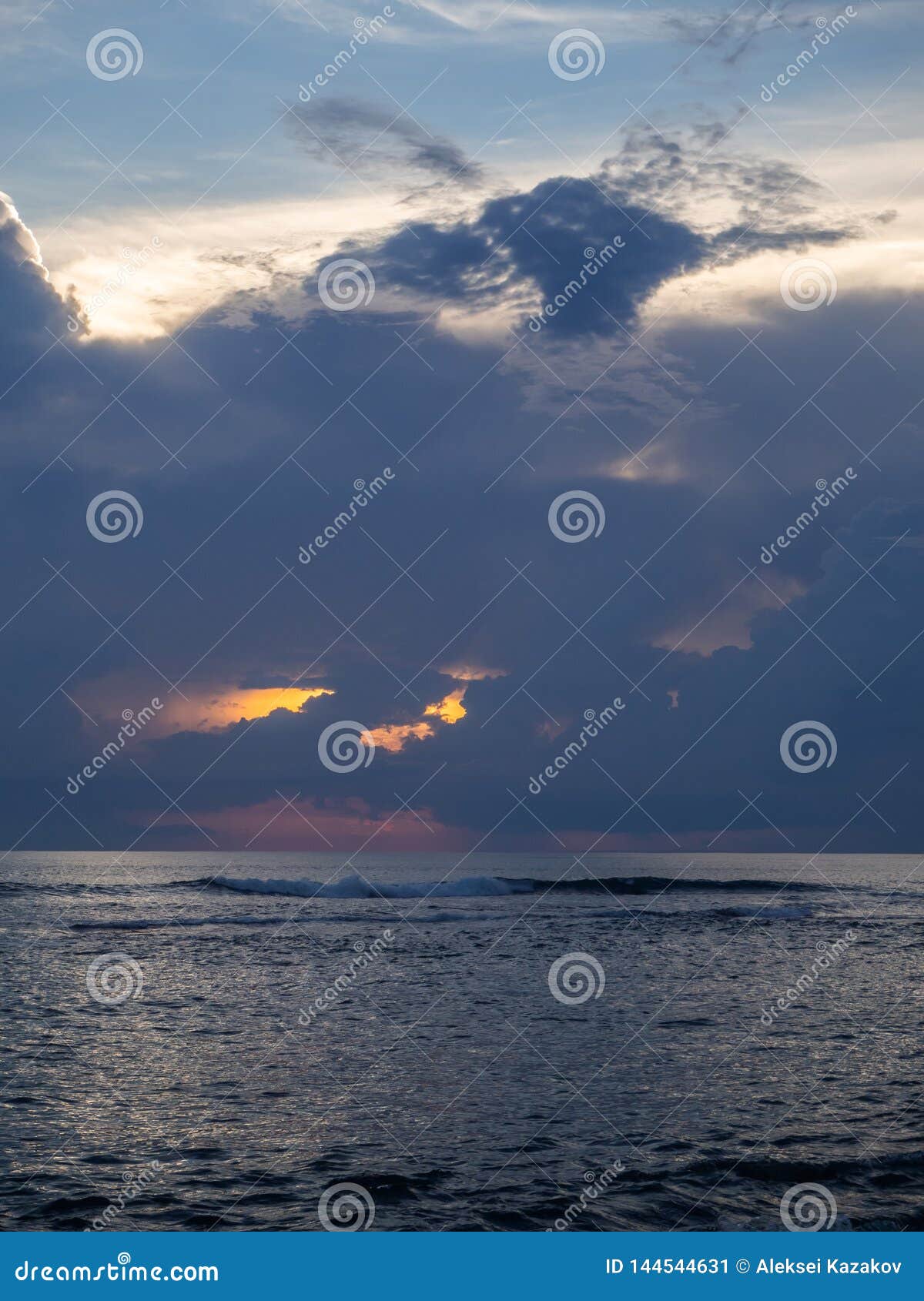 Beautiful, Multi-colored Clouds at Sunset Stock Image - Image of ...
