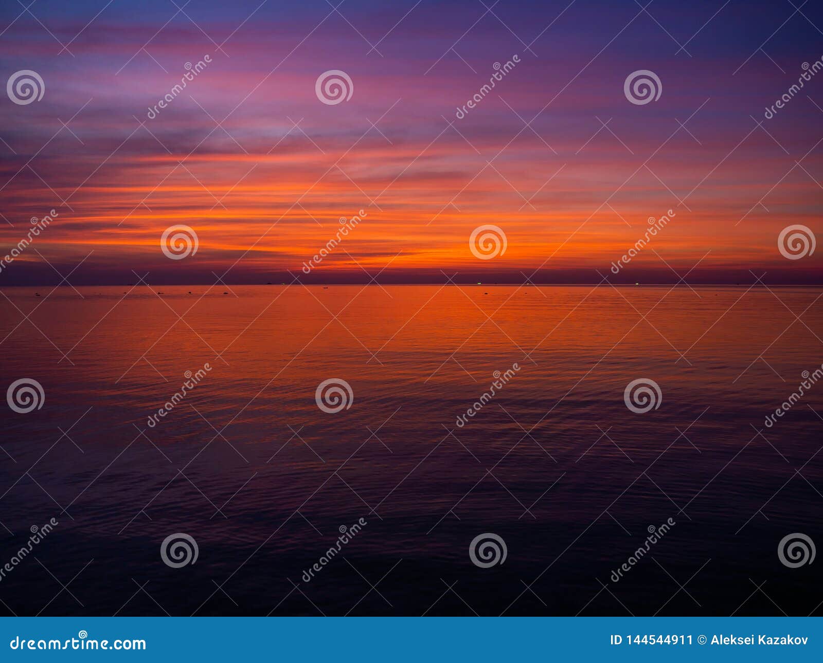 Beautiful, Multi-colored Clouds at Sunset Stock Image - Image of ...