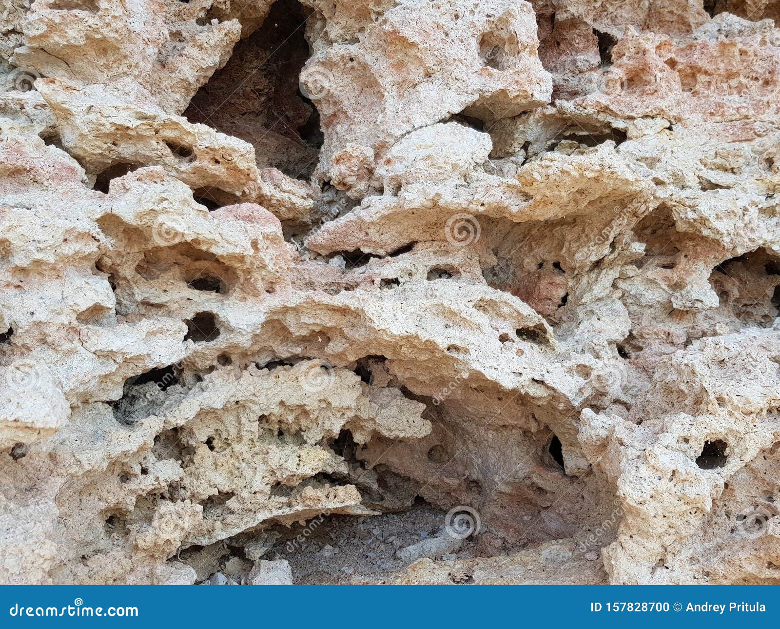 Beautiful Multi-colored Rock Pattern. Wavy Asymmetrical Layers of ...