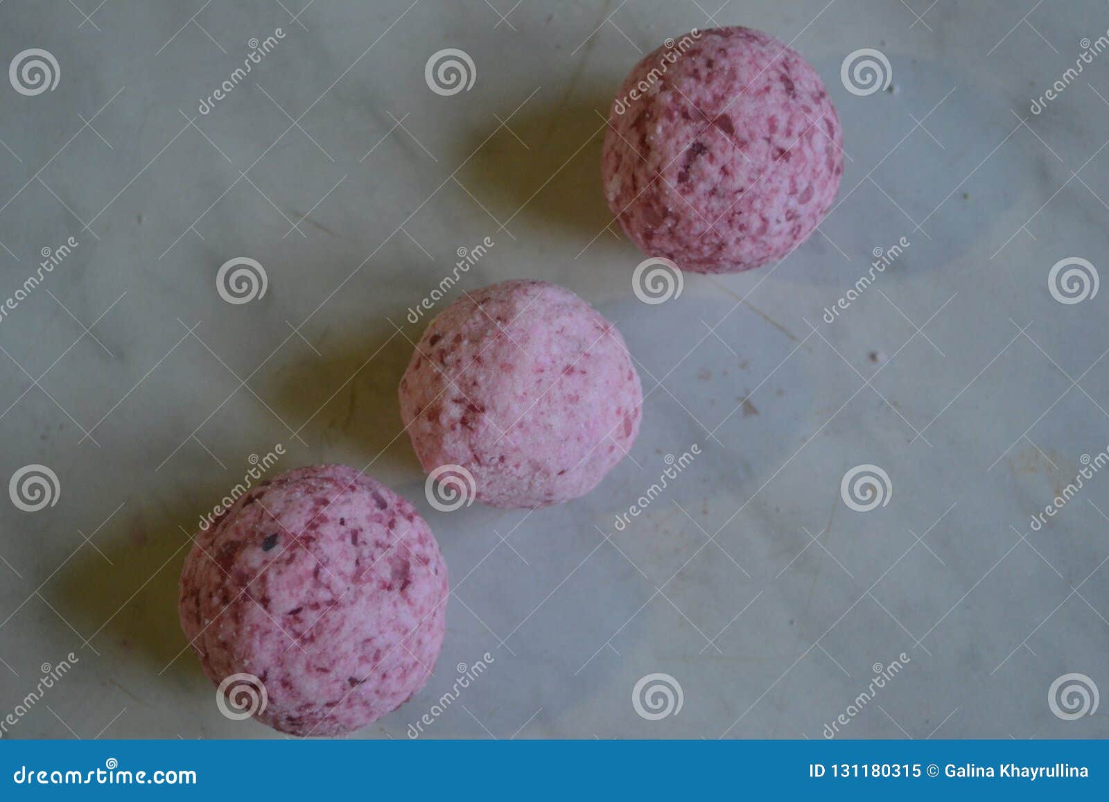 Beautiful Multi-colored Salt Bombs Used for Baths Stock Image - Image ...