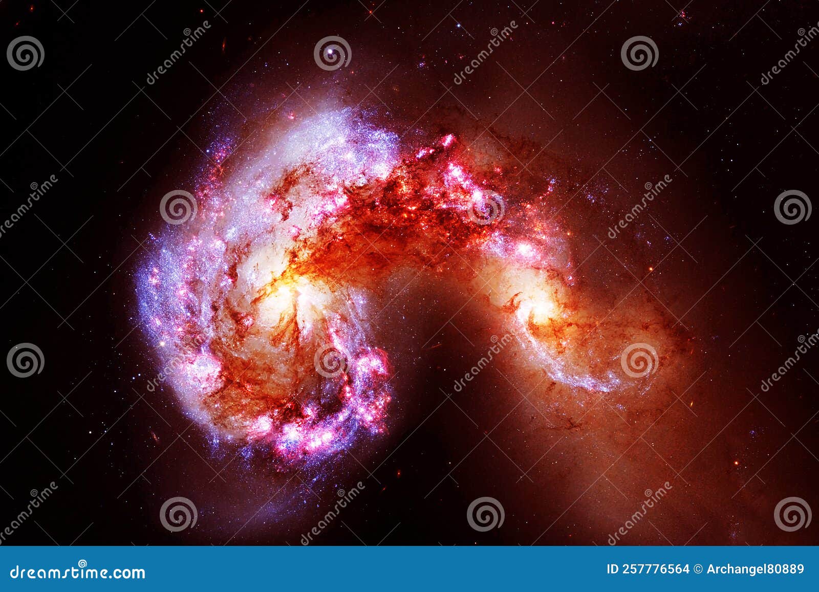 Beautiful Multi-colored Space Nebula. Elements of this Image Furnished ...