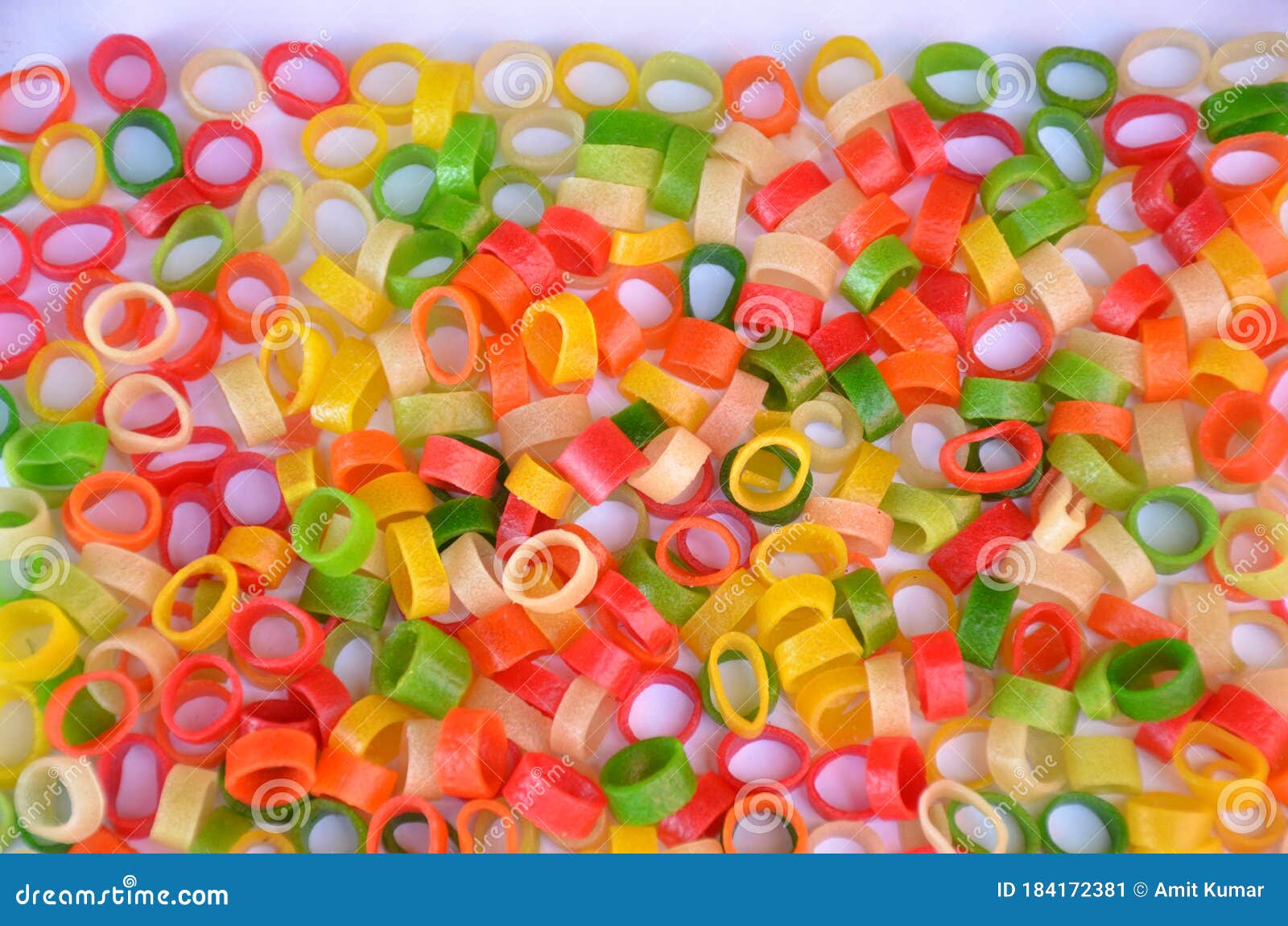 The Beautiful Multi Colour Snacks Dacorated Stock Image - Image of ...