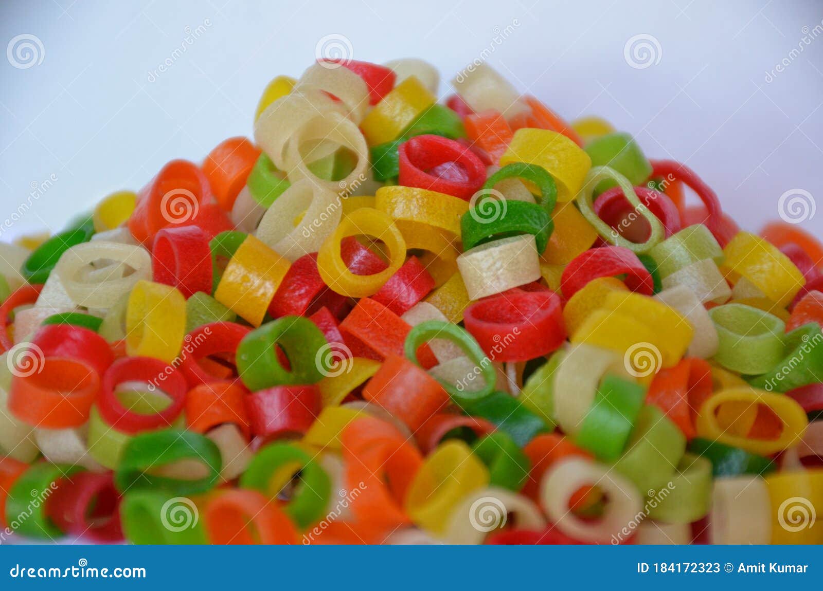 The Beautiful Multi Colour Snacks Stack Stock Image - Image of ...