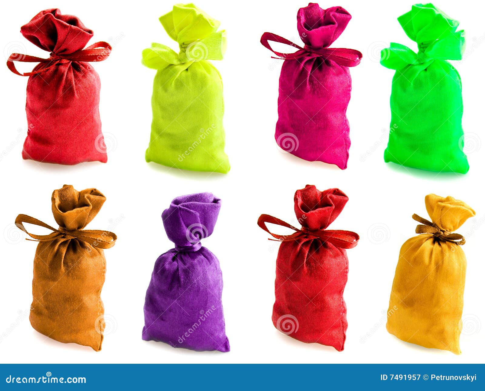 Beautiful Multi-coloured Sacks Stock Image - Image of holiday, industry ...