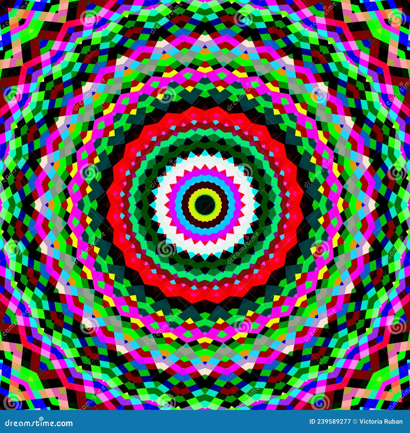 Beautiful Multicolor Abstract Geometric Kaleidoscope Seamless Pattern ...