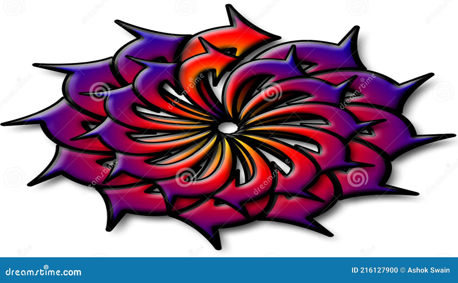 Beautiful Multicolor Wheel Shape Texture Stock Illustration ...