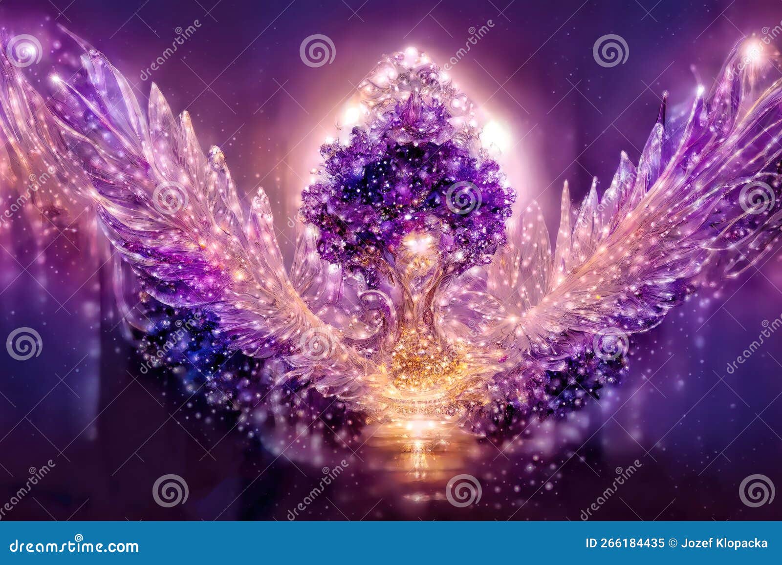 Beautiful Multicolored Bird Feathers in Cosmic Space. Digital Art Stock ...