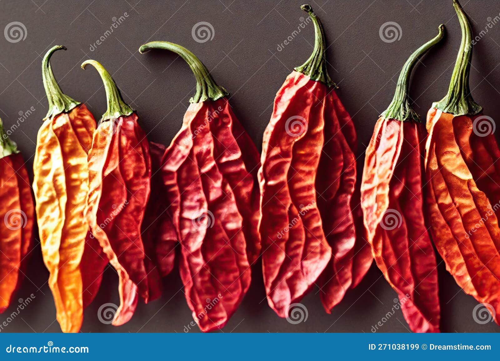 Beautiful Multicolored and Red Hanging Peppers for Making Hot Sauces ...