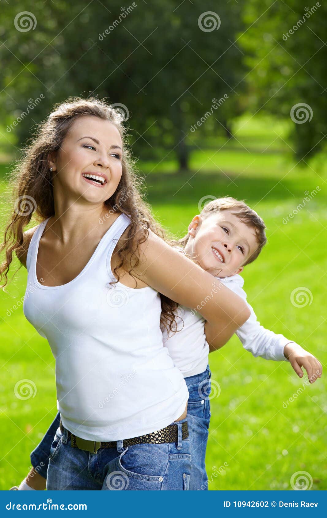 Beautiful mum with the son stock photo. Image of child - 10942602