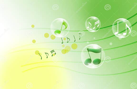 Beautiful musical notes stock illustration. Illustration of dancing ...