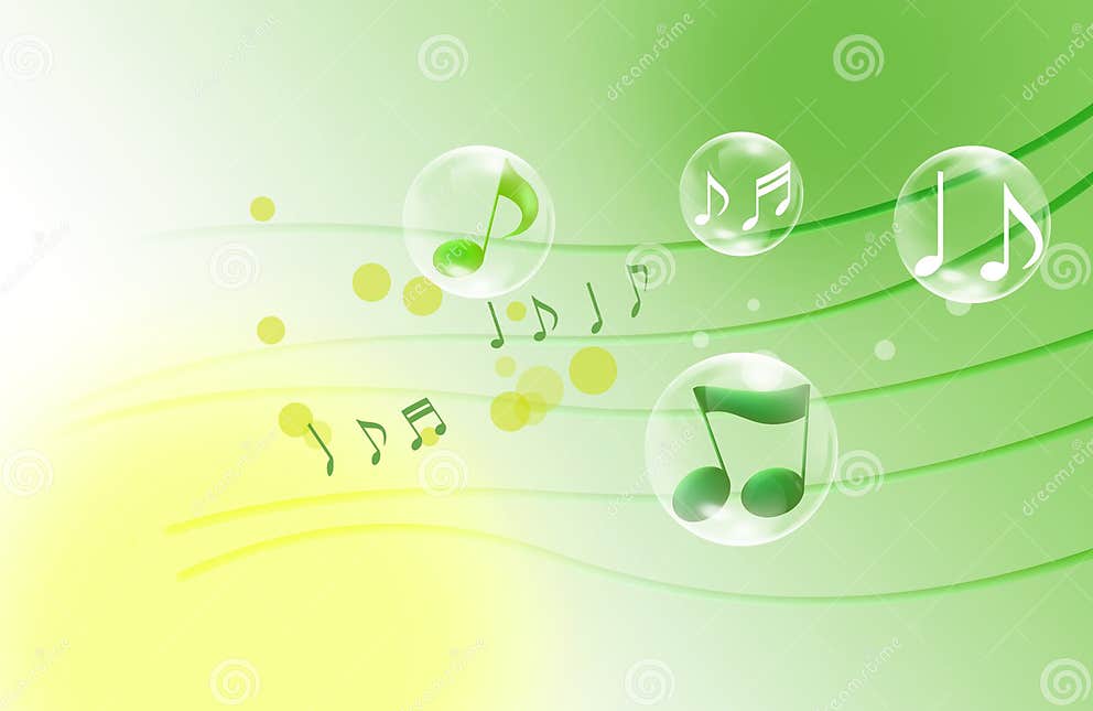 Beautiful musical notes stock illustration. Illustration of dancing ...
