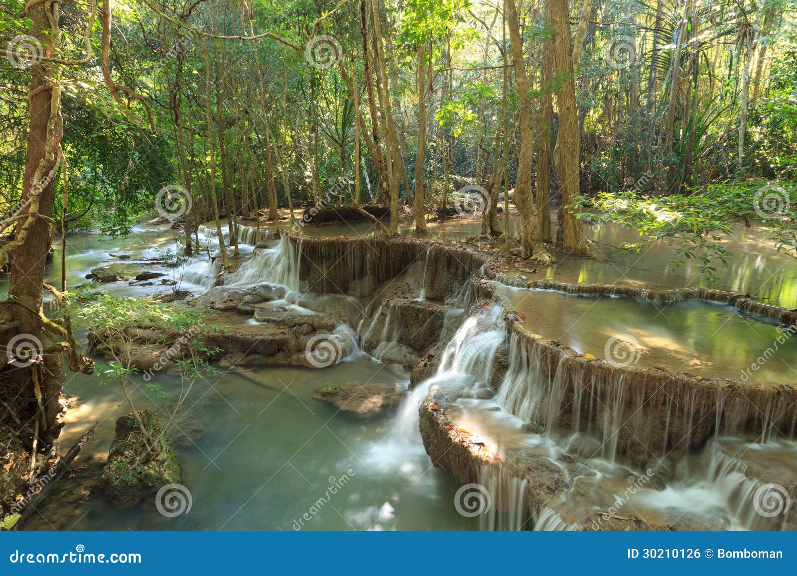 Beautiful Multi-layered Waterfall Stock Photo - Image of croatia ...