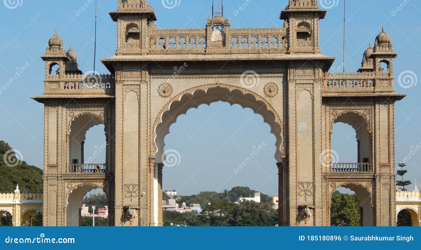 Beautiful Mysore Palace Gate Image Stock Photo - Image of travel ...