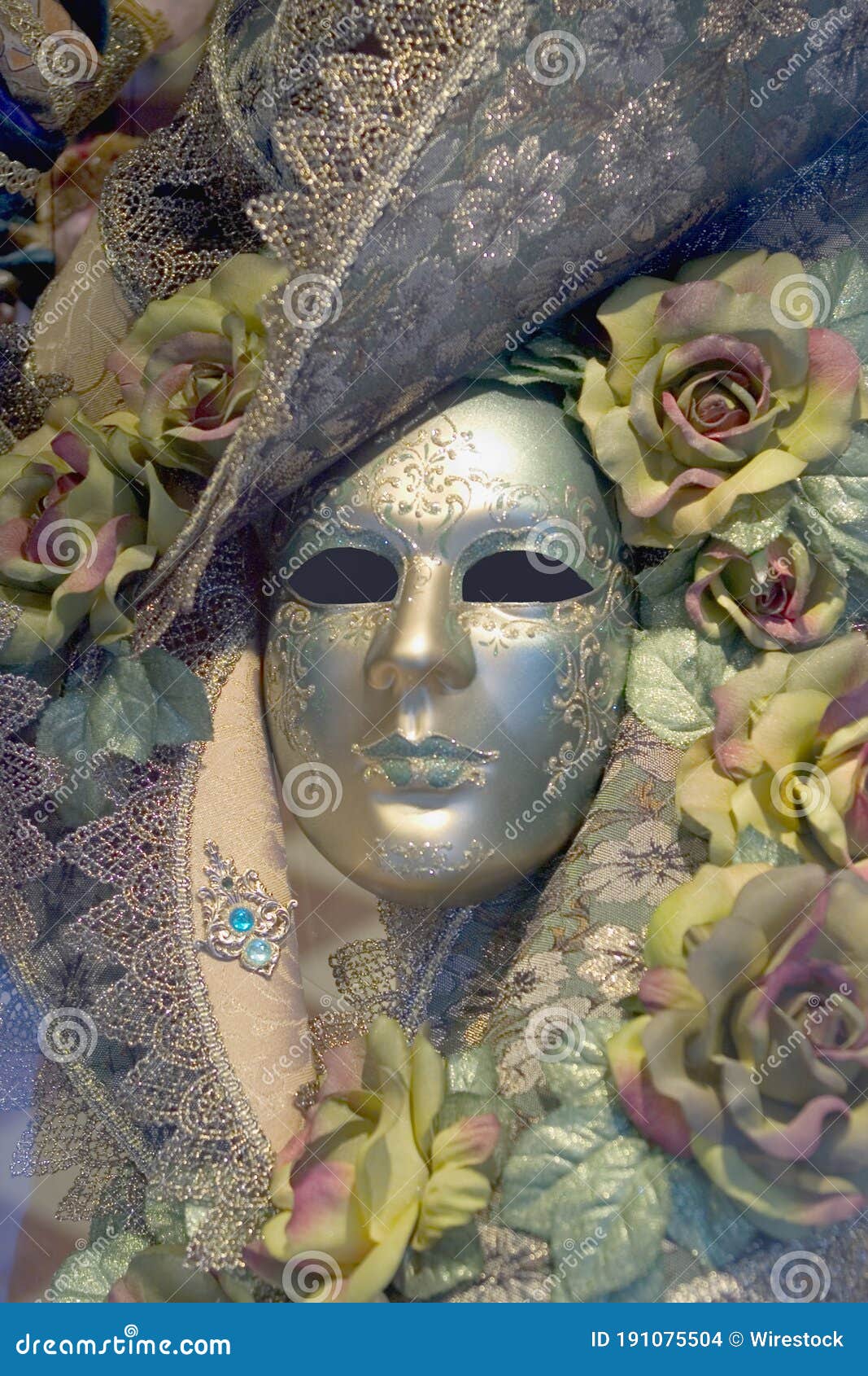 Beautiful and Mysterious Italian Carnival Mask Stock Photo - Image of ...