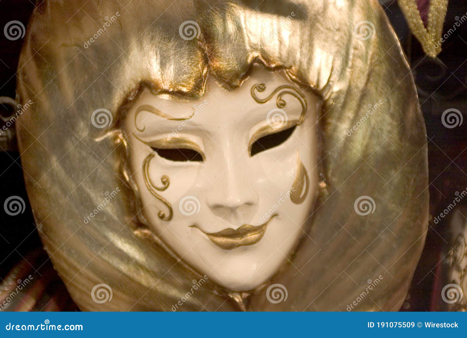Beautiful and Mysterious Italian Carnival Mask Stock Image - Image of ...