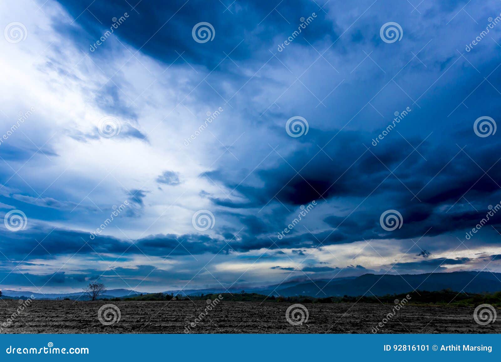 Beautiful and Mysterious Vast Blue Sky. Stock Image - Image of outdoor ...
