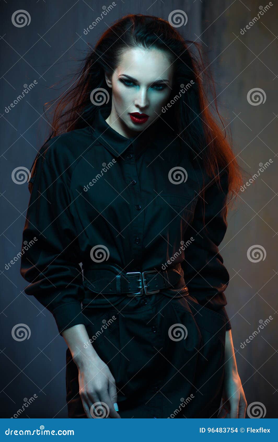 Beautiful, Mysterious Woman in Studio Stock Photo - Image of dress ... Beautiful, Mysterious Woman in Studio Stock Photo - Image of dress ...