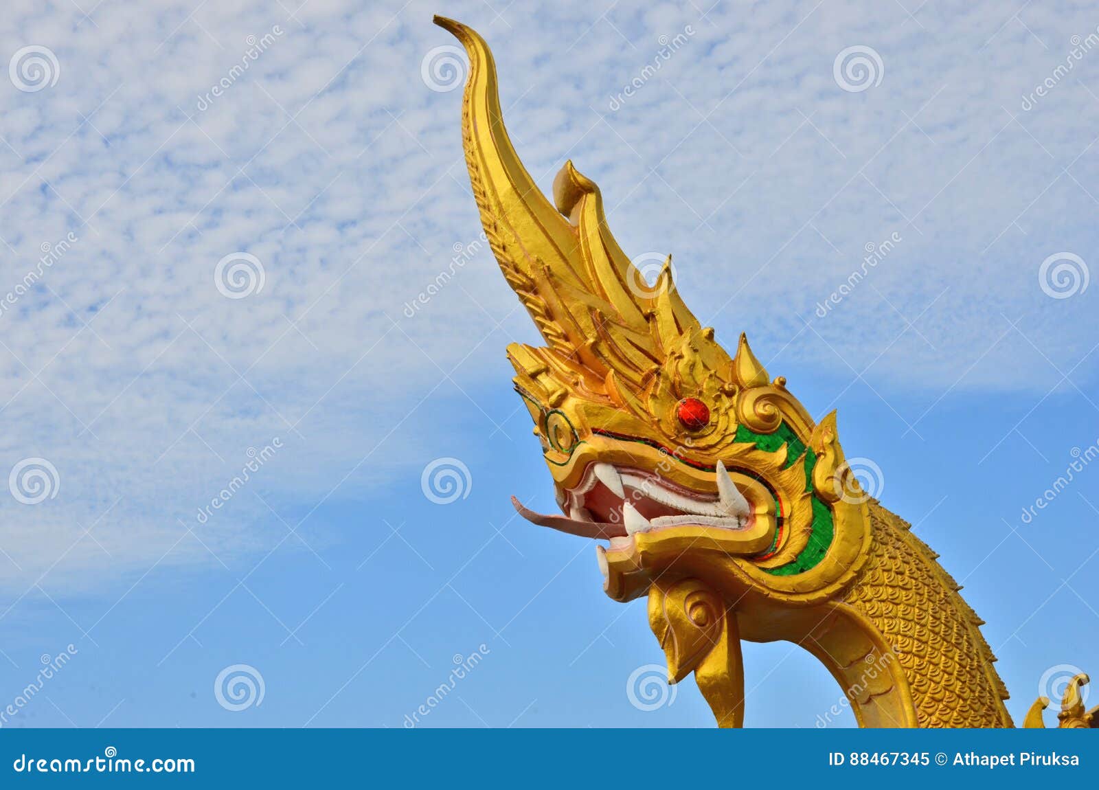 Beautiful Naga Made From Banana Leaves. Naga Traditional Thai. Stock ...
