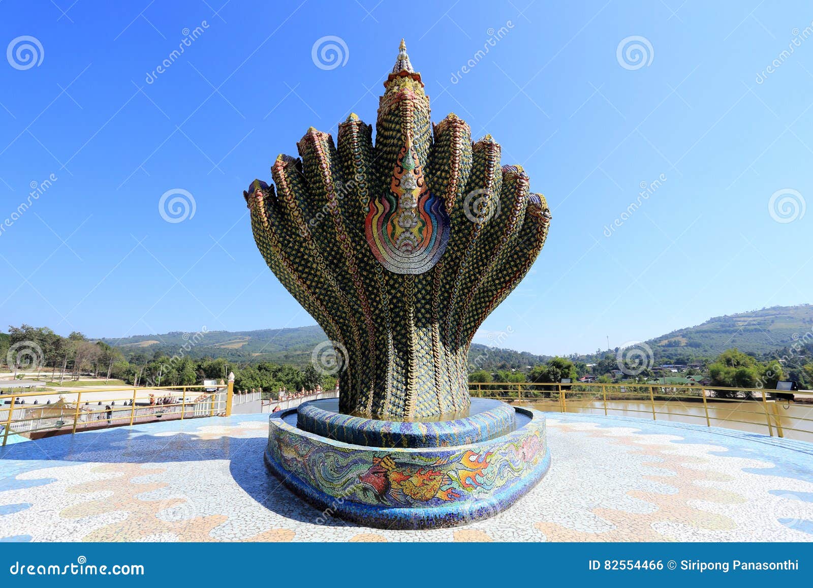 Beautiful Nagas Or Serpents Giant Snake Royalty-Free Stock Photo ...