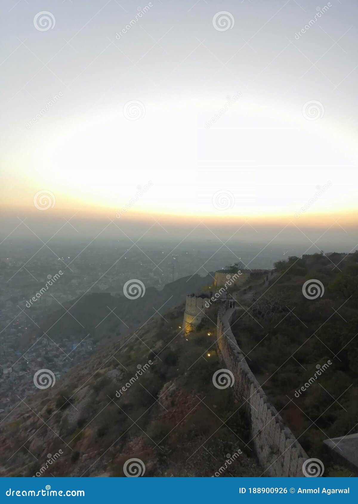 Beautiful Nahargarh Fort View Point. Stock Photo - Image of nahargarh ...