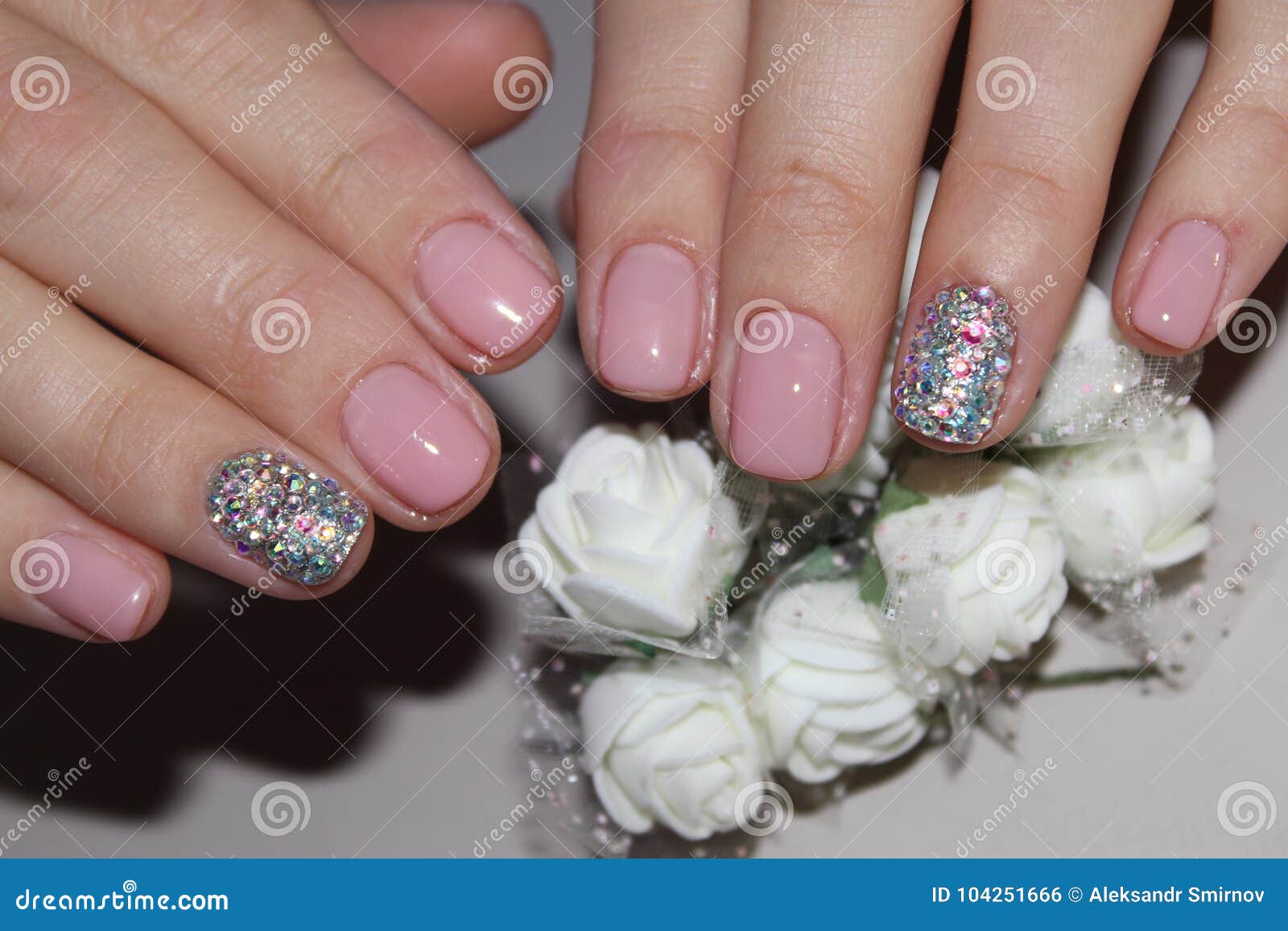 Beautiful Nail Art Manicure Stock Photo - Image of manicure, nail ...