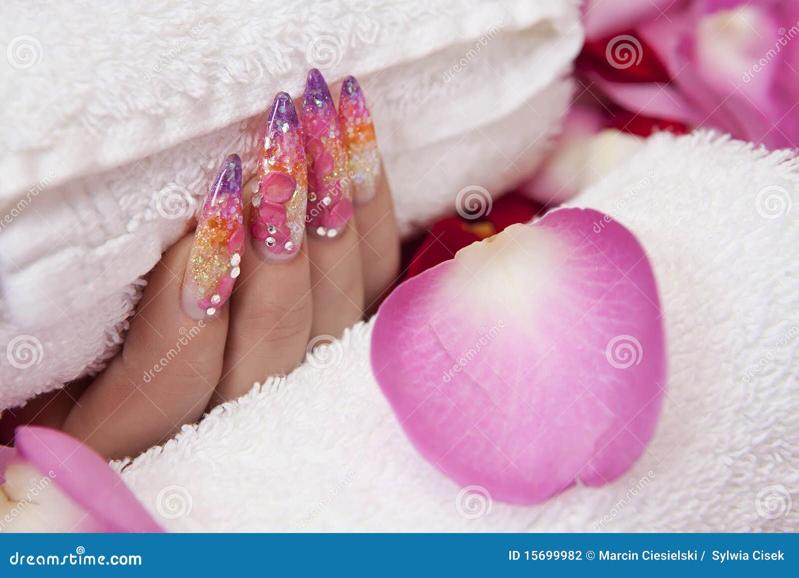 Beautiful nails stock photo. Image of salon, color, elegant - 15699982