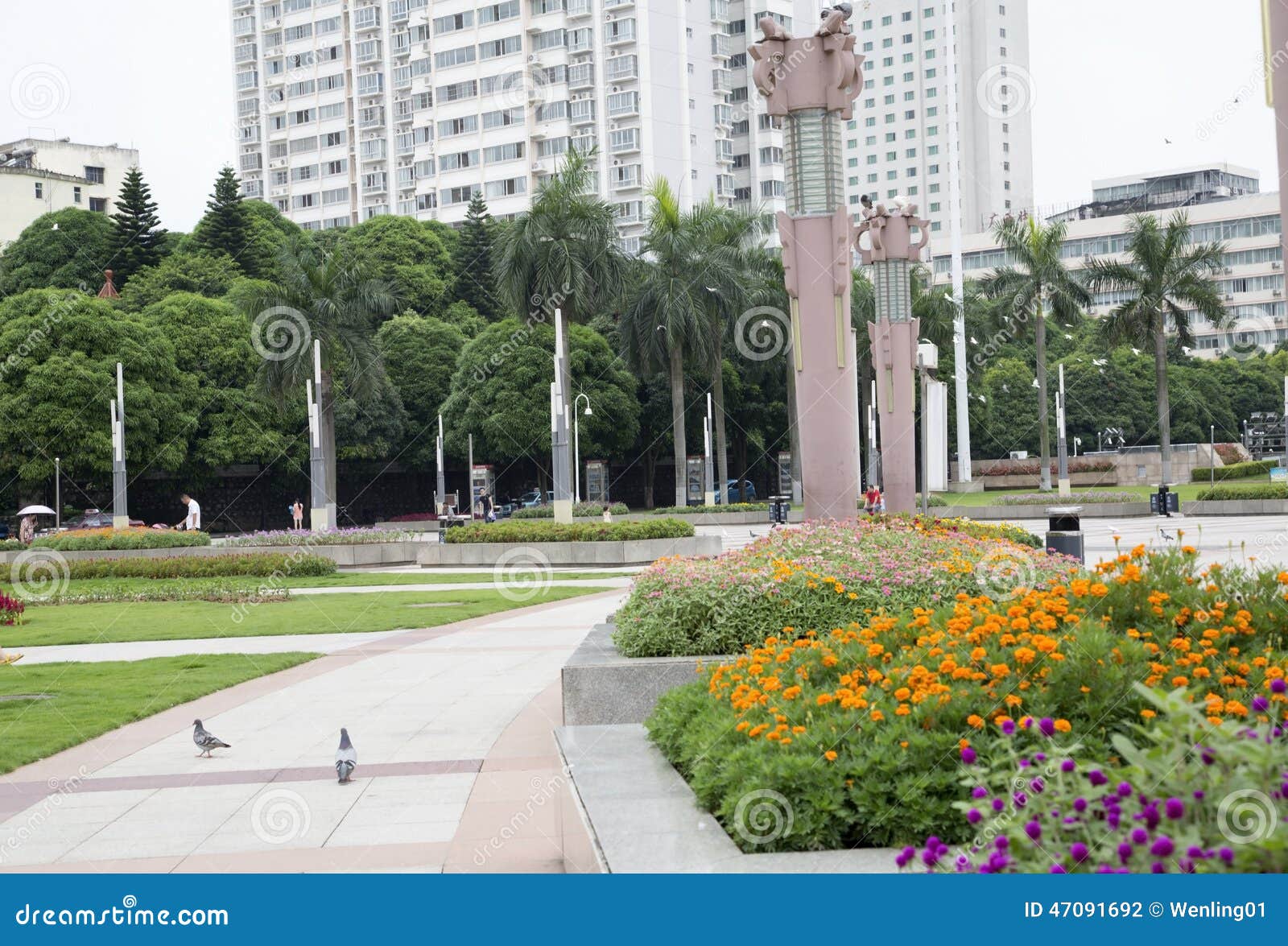 Beautiful Nanning City Square Editorial Photography - Image of outdoor ...