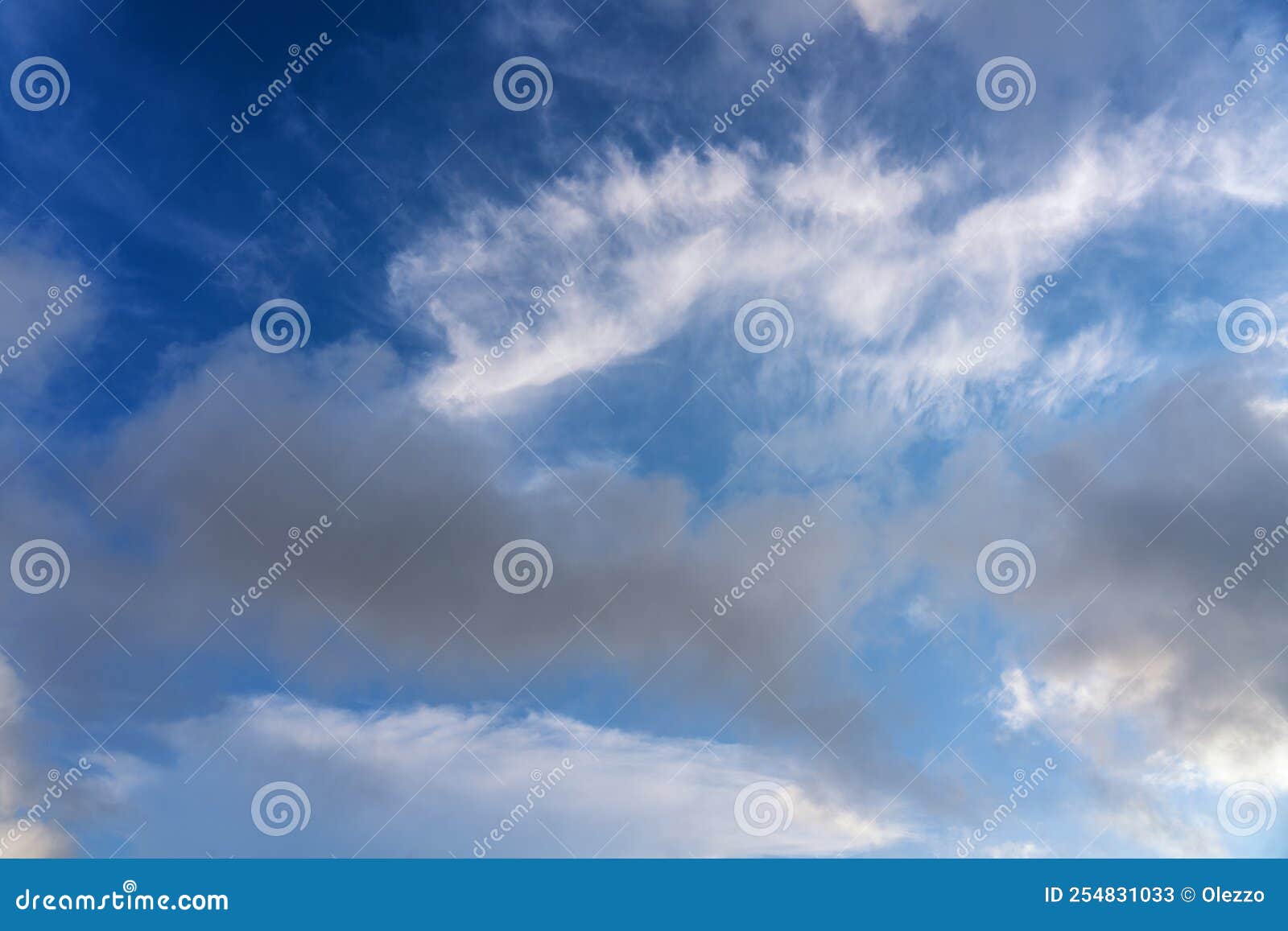 Beautiful Natural Background, Blue Sky with Clouds. Abstract Wallpaper ...