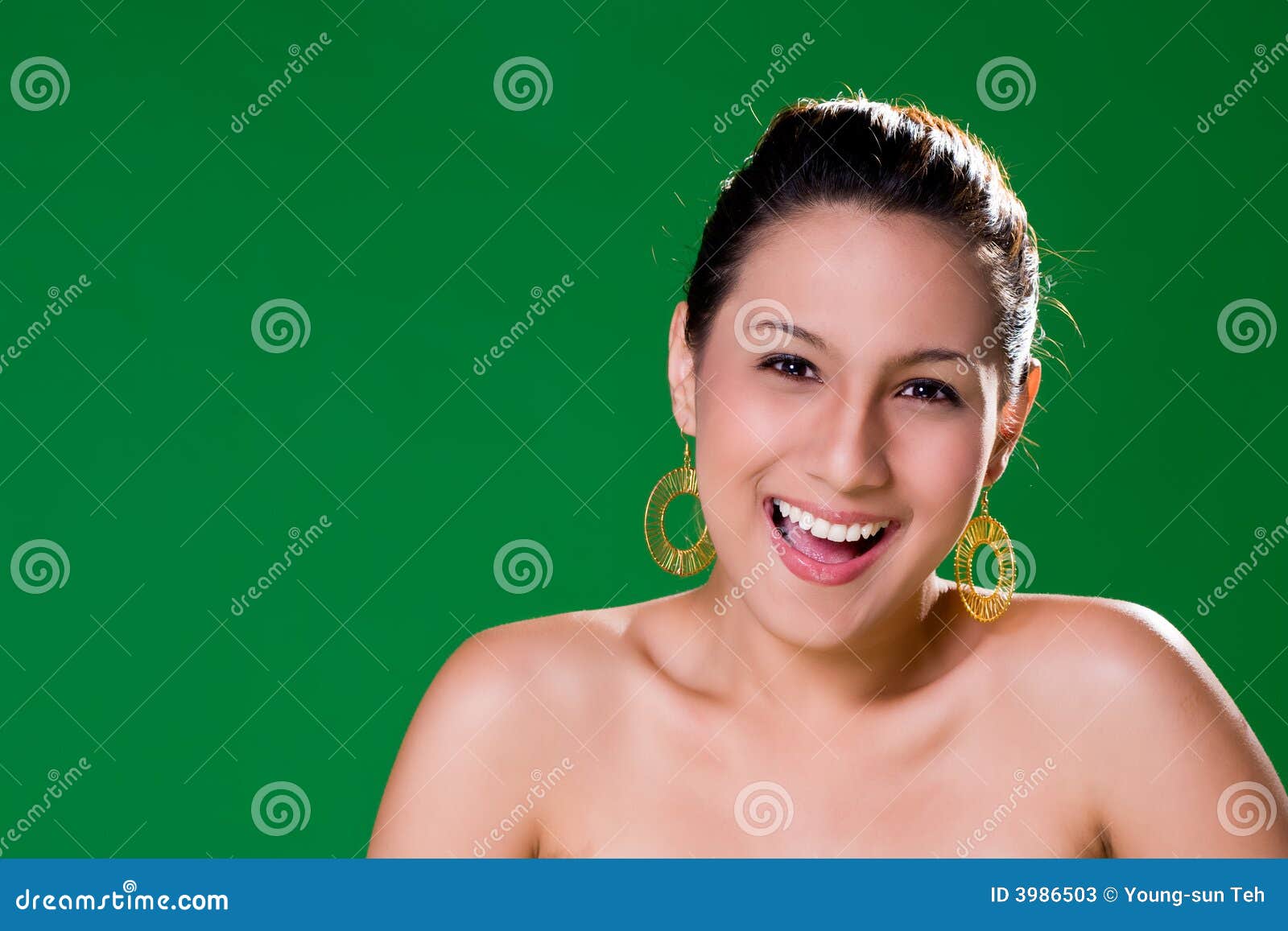Beautiful Natural Big Smile Stock Image - Image of lovely, lady: 3986503