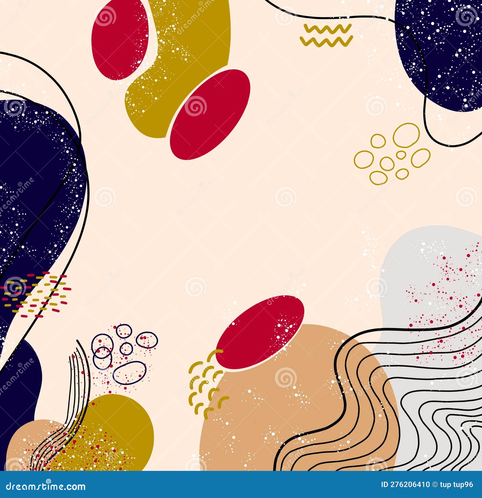 Beautiful Natural Cartoon Illustration Background Stock Illustration ...